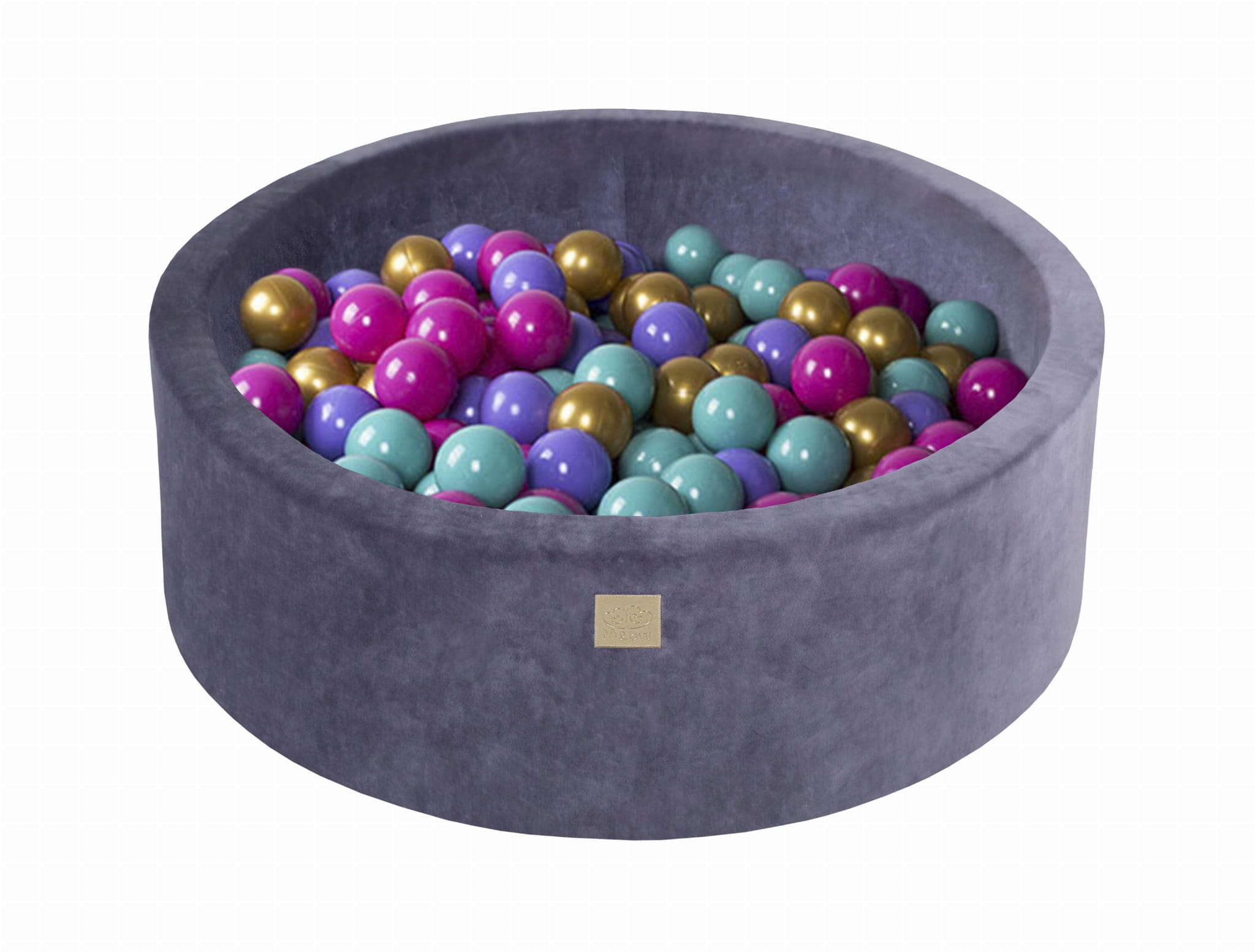MeowBaby Grey-Blue Velvet Ball Pit: The Perfect Addition to Your Baby's ...